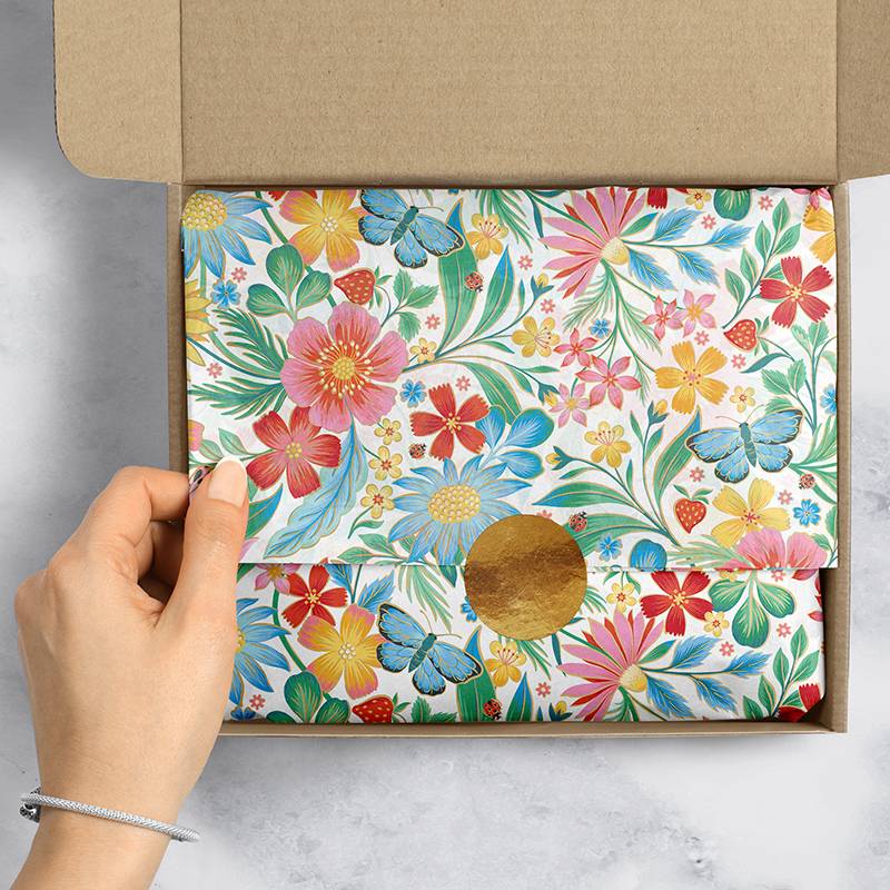 Happy Wildflowers Printed Tissue Paper | Wholesale Tissue Paper | The ...