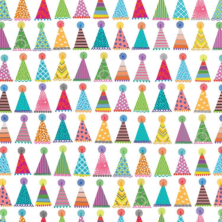 The Packaging Source | Wholesale Gift Wrap | Party Hats Gift Wrap Paper
