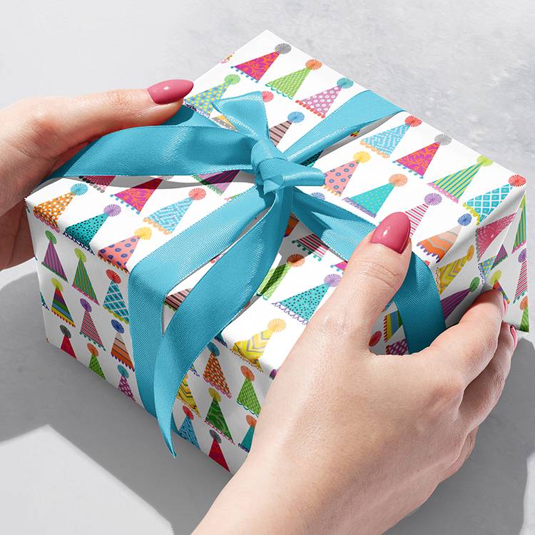 The Packaging Source | Wholesale Gift Wrap | Party Hats Gift Wrap Paper